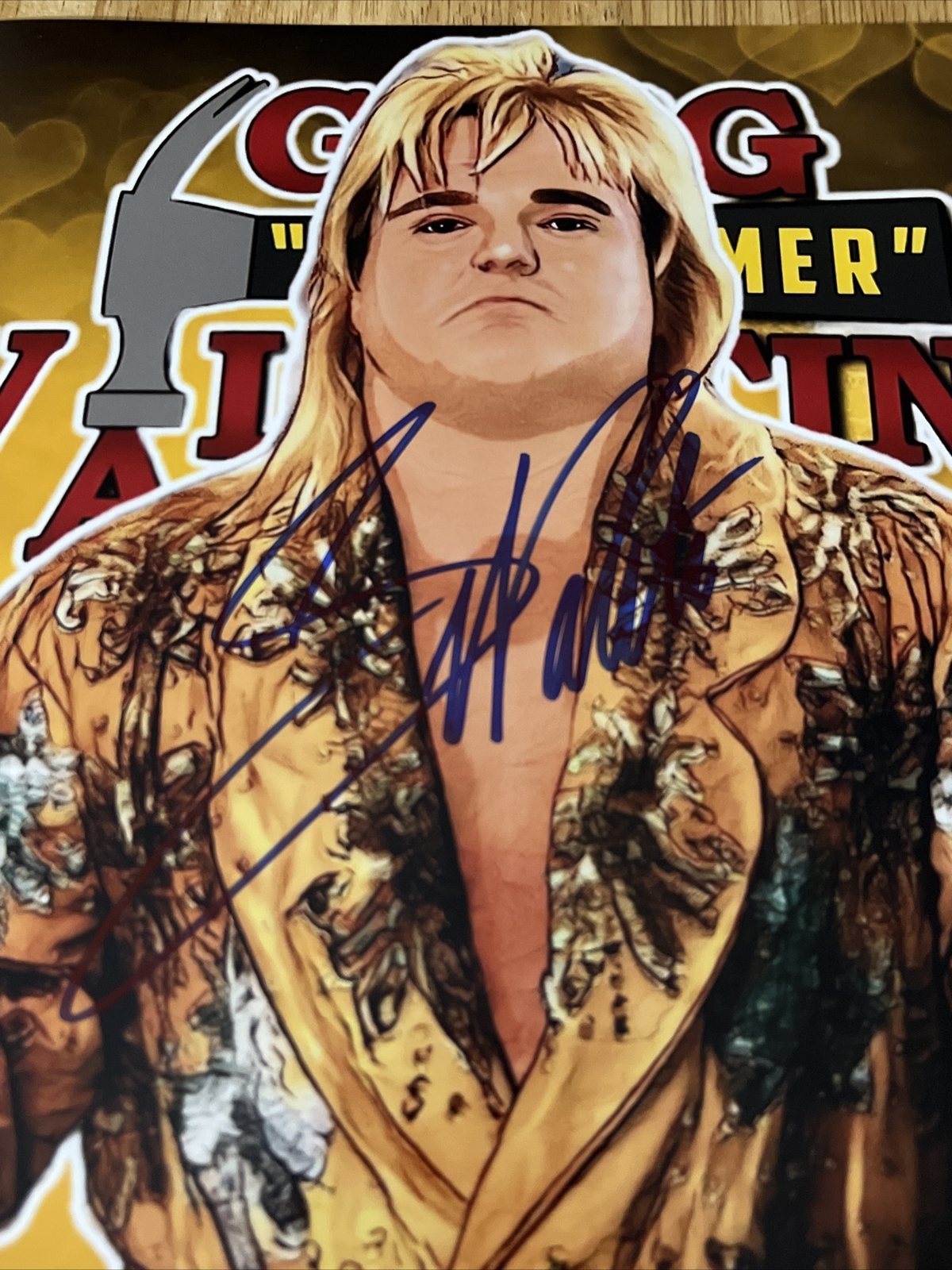 Greg "The Hammer" Valentine Signed Autograph 8x10 Photo WWF WWE HOF ...