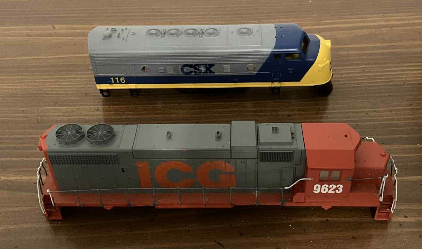 Athearn HO Blue Box shells GP38-2 F7A CSX ICG | eBay