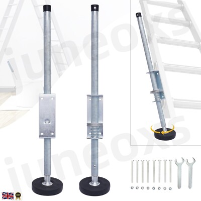 2PCS Ladder Leveler Adjustable Stabilizer Legs Safety Ladder Extension ...