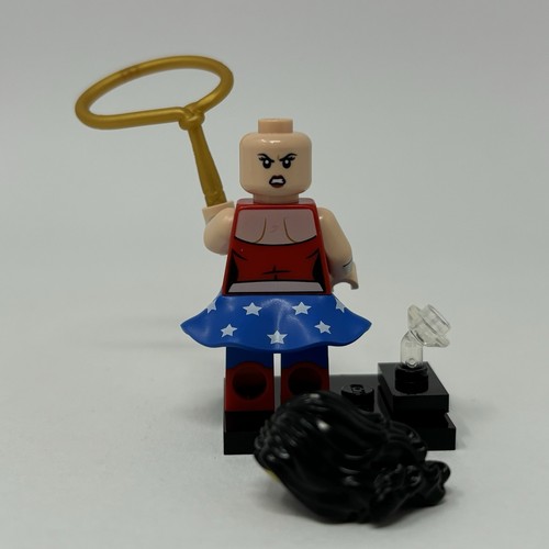 Lego Wonder Woman Minifigure w/ Lasso Collectible DC Super Heroes CMF ...