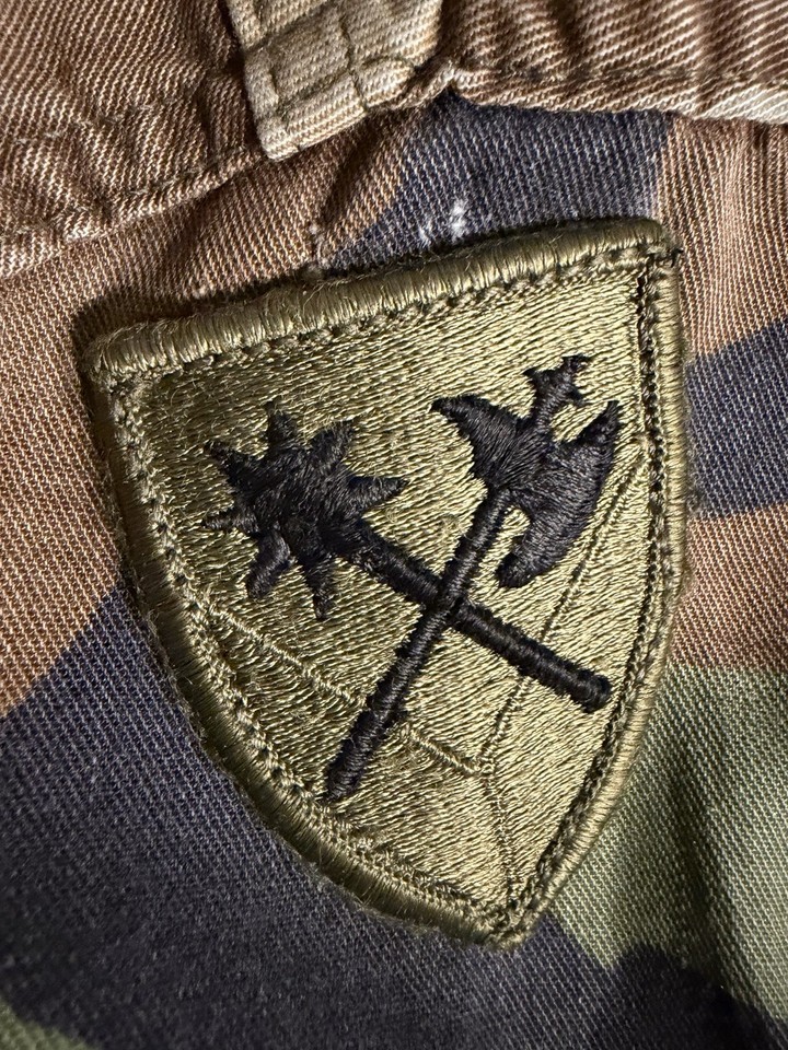 Vintage US Army M81 Woodland BDU Jacket 194th Armored Brigade Patch 1980s-90s | eBay