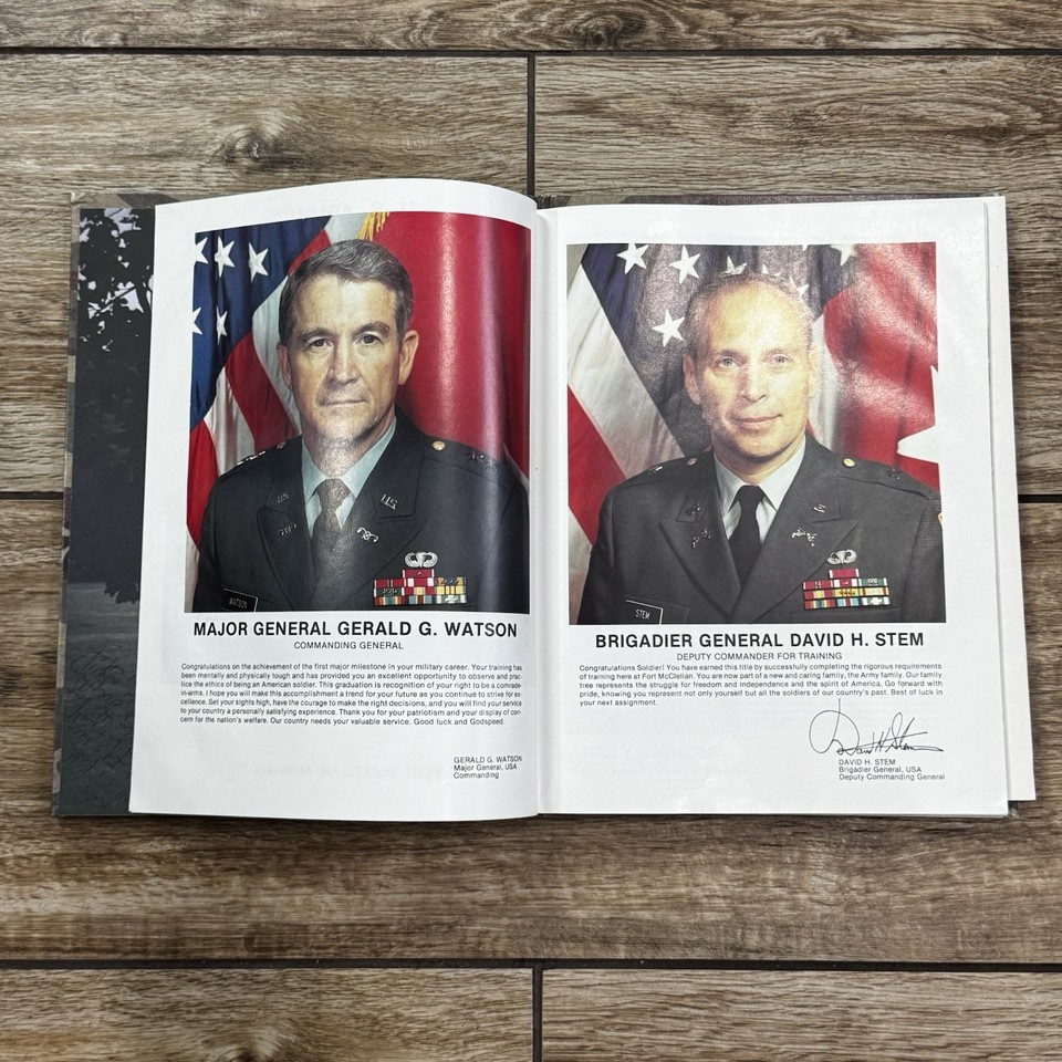 1997 United States Army Ft. McClellan, Alabama HC Book Basic Training ...