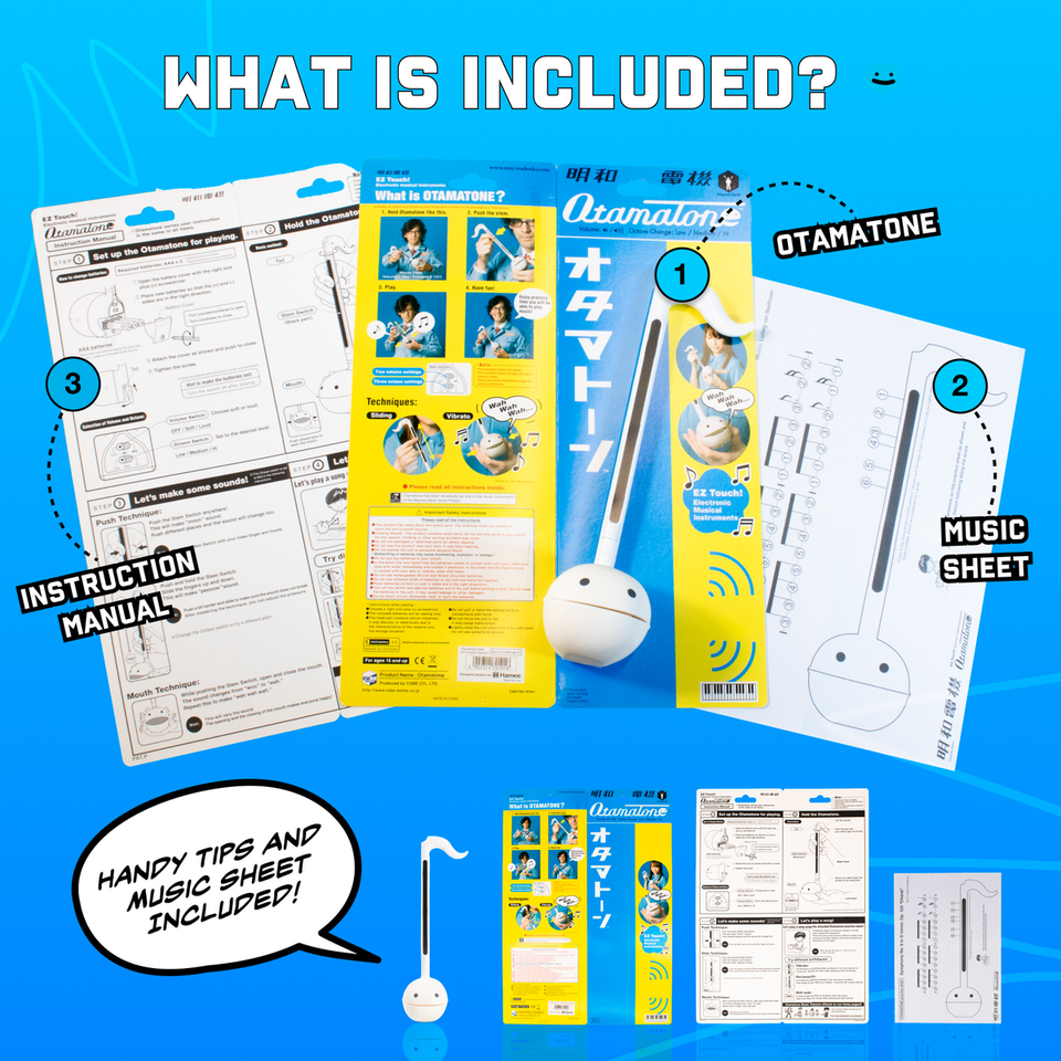 Otamatone - white - synthesizer musical notes shaped - Japan exclusive ...