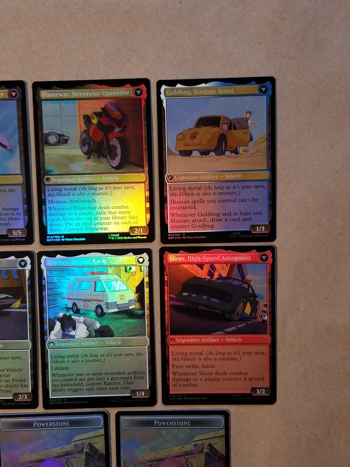 MTG BRO BOT Transformers 15 Card FOIL Set w/ Ravage & Laserbeak Token ...
