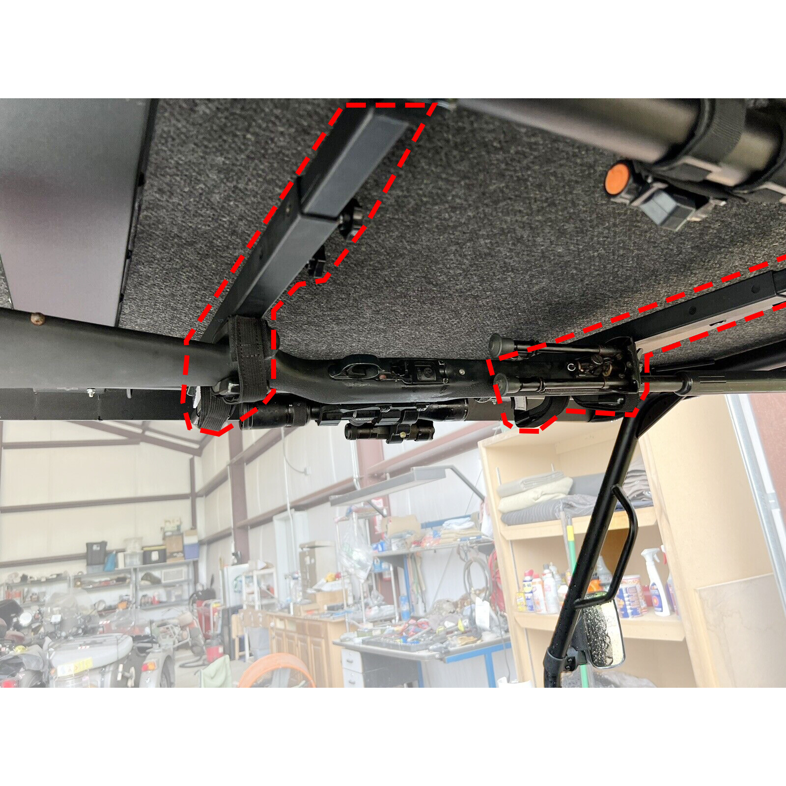 Overhead Roof Gun Rack Carrier Holder For Honda Pioneer Polaris Ranger ...
