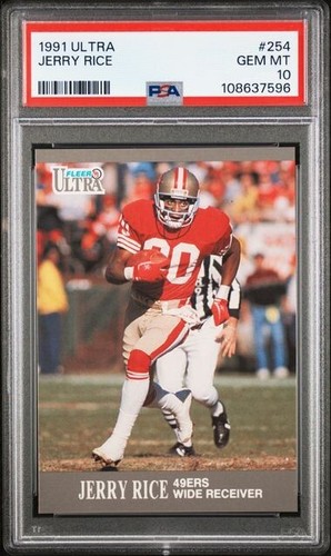 JERRY RICE 1991 Fleer Ultra #254 PSA 10 Gem Mint 49ers HOF | eBay