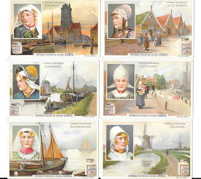 LIEBIG TRADE CARDS, DUTCH HEADDRESS 1906 Set of 6 Cards 0844. | eBay