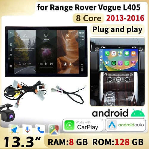 128gb Android Car Radio Carplay Stereo Gps For Land Rover Range Rover ...