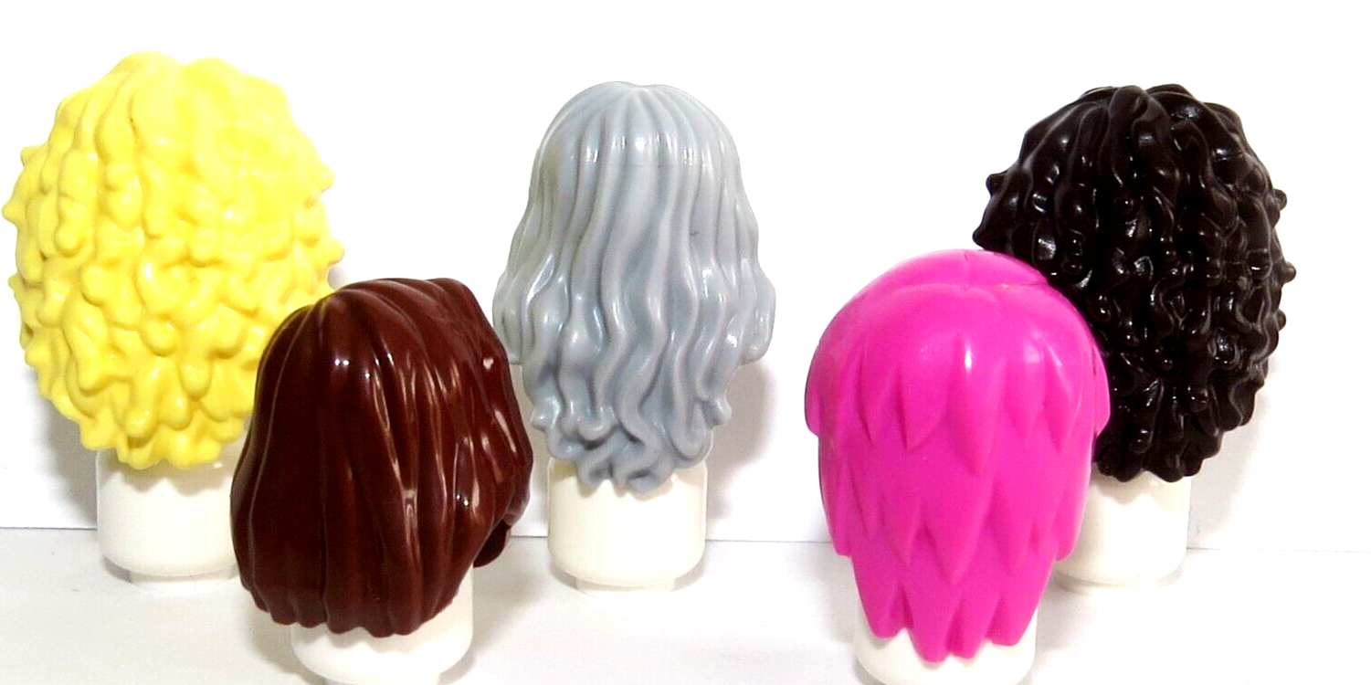 Lego 10 Hair Wig For Female Girl Minifigure Blonde Brown Black Ginger ...