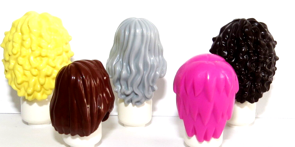 Lego 10 Hair Wig For Female Girl Minifigure Blonde Brown Black Ginger ...