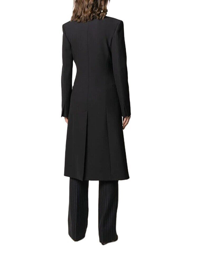 Satin Collar Black Women Long Jacket 1 Pcs Formal Business Dress Coat ...