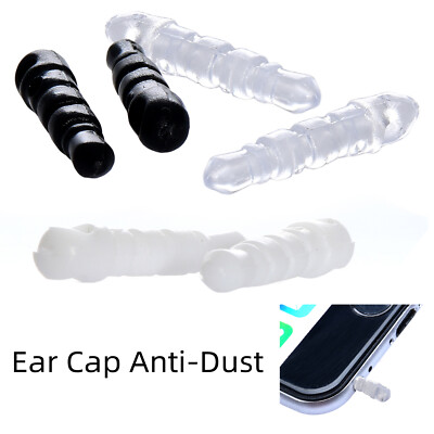3.5mm Ear Cap Anti-Dust Earphone Dust plug Proof Rubber Stopper for ...