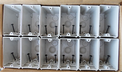 Allied Moulded SB1H Adjustable Single Gang Horizontal Electrical Box 23 ...