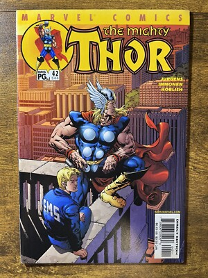 THOR 42 DAN JURGENS STORY TOM RANEY COVER LOKI MARVEL COMICS 2001 | eBay