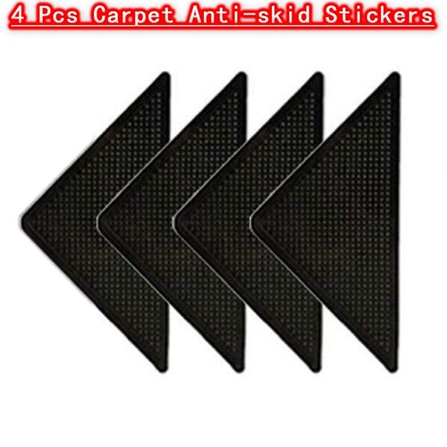 4 Pcs Carpet Anti-skid Stickers Area Rug Stopper Reusable Home Rug ...