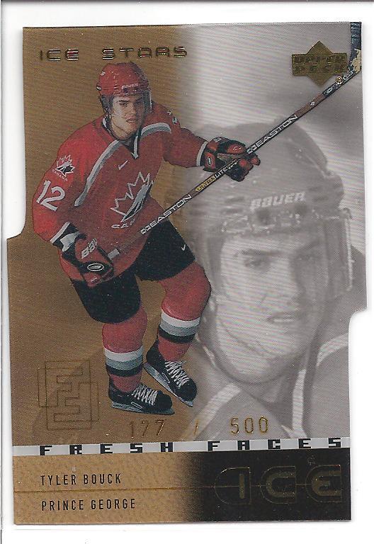 TYLER BOUCK 2000-01 Upper Deck Ice Stars Rookie x/500 #46 | eBay