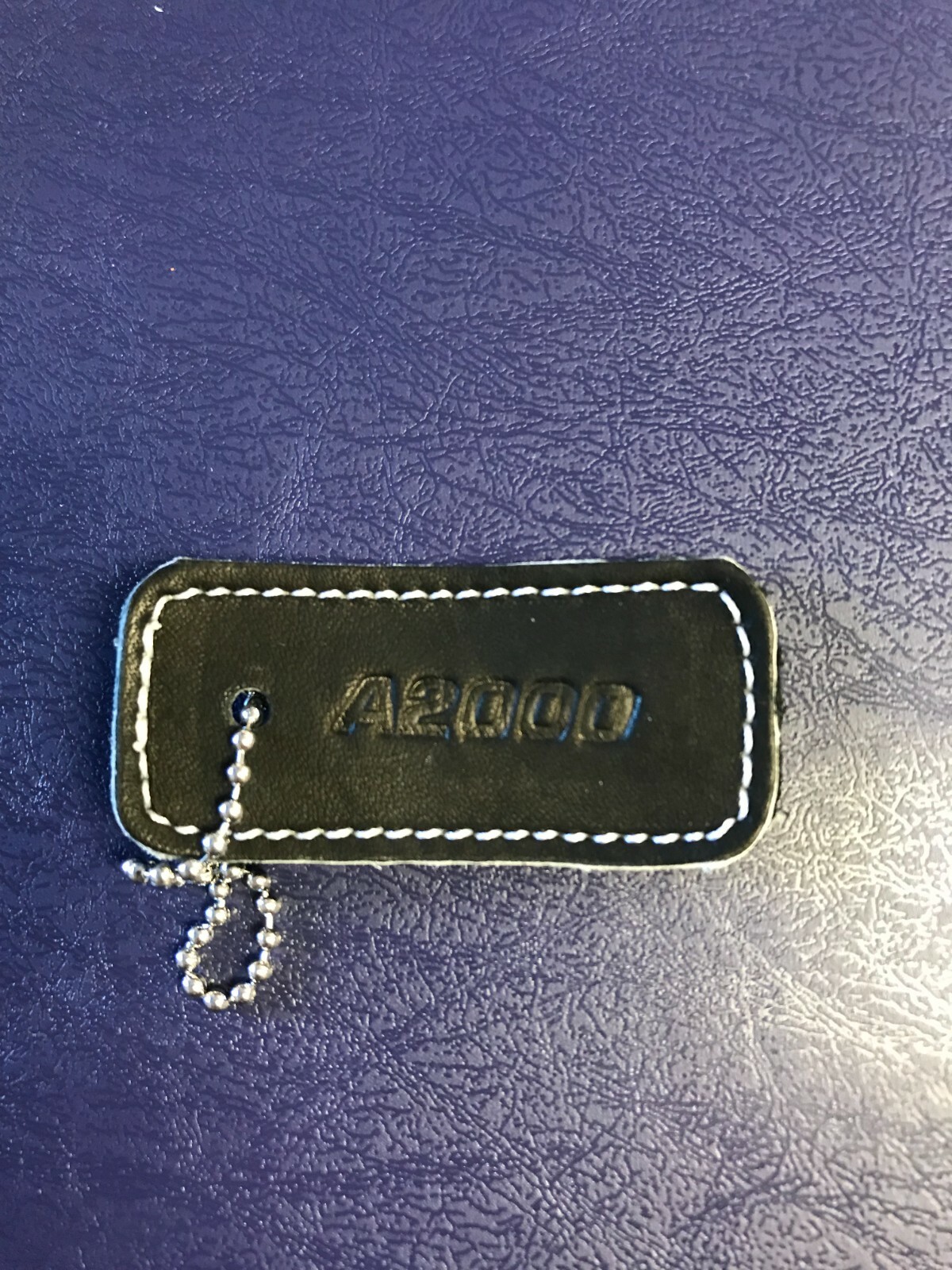 Wilson A2000 Leather Keychain - Black/White | eBay