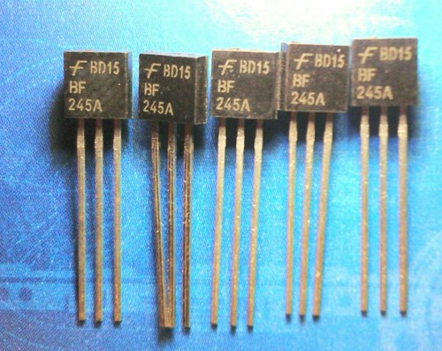 4- 5St. x BF245A /B/C N-Channel Feldefekttransistor (JFET) RoHS konform ...