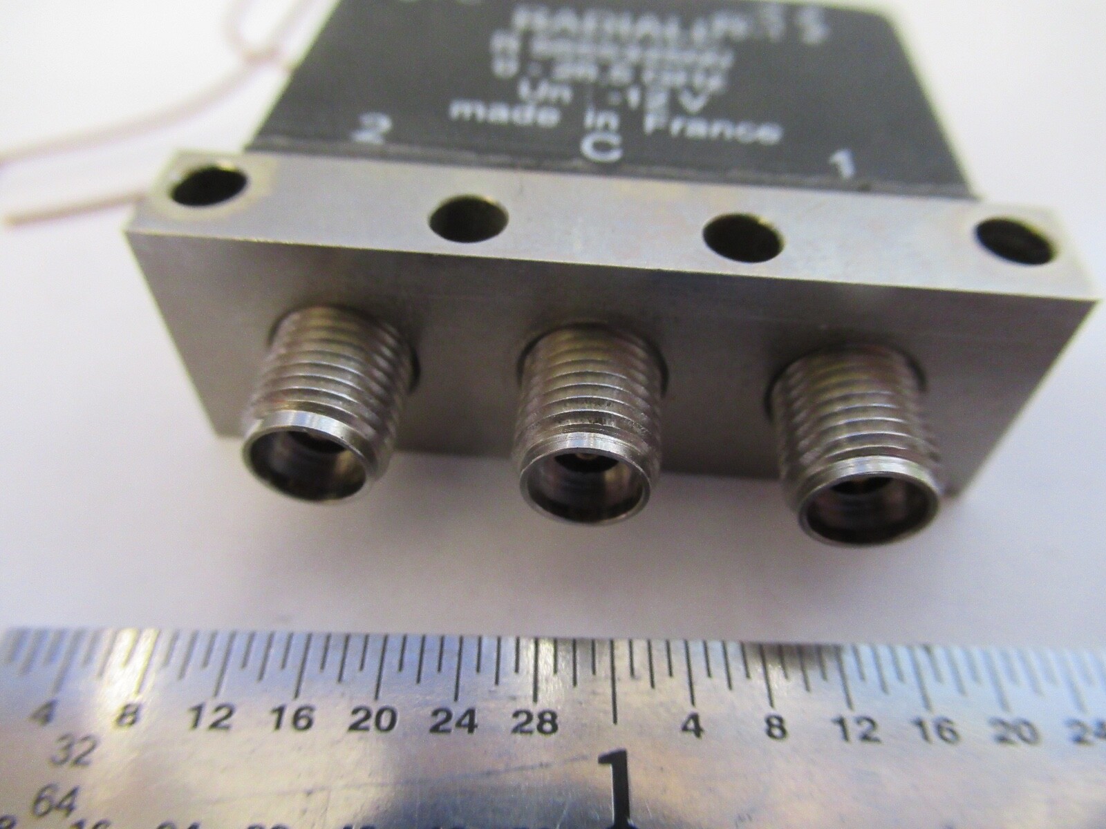 RADIALL FRANCE R565532500 COAXIAL SWITCH 26 GHz MICROWAVE RF AS ...