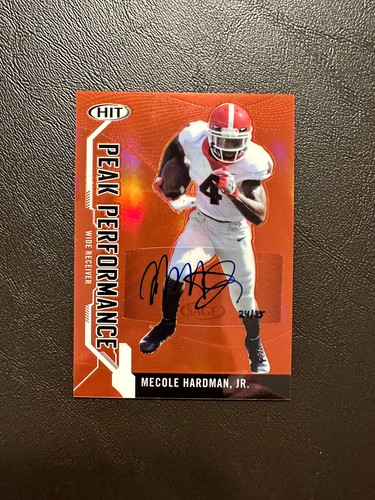 2019 SAGE HIT Peak Performance Mecole Hardman #PKA-MH Red Auto /25 RC ...