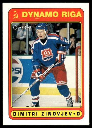 1990-91 O-Pee-Chee Dmitri Zinovjev Rookie Dinamo Riga #478 | eBay