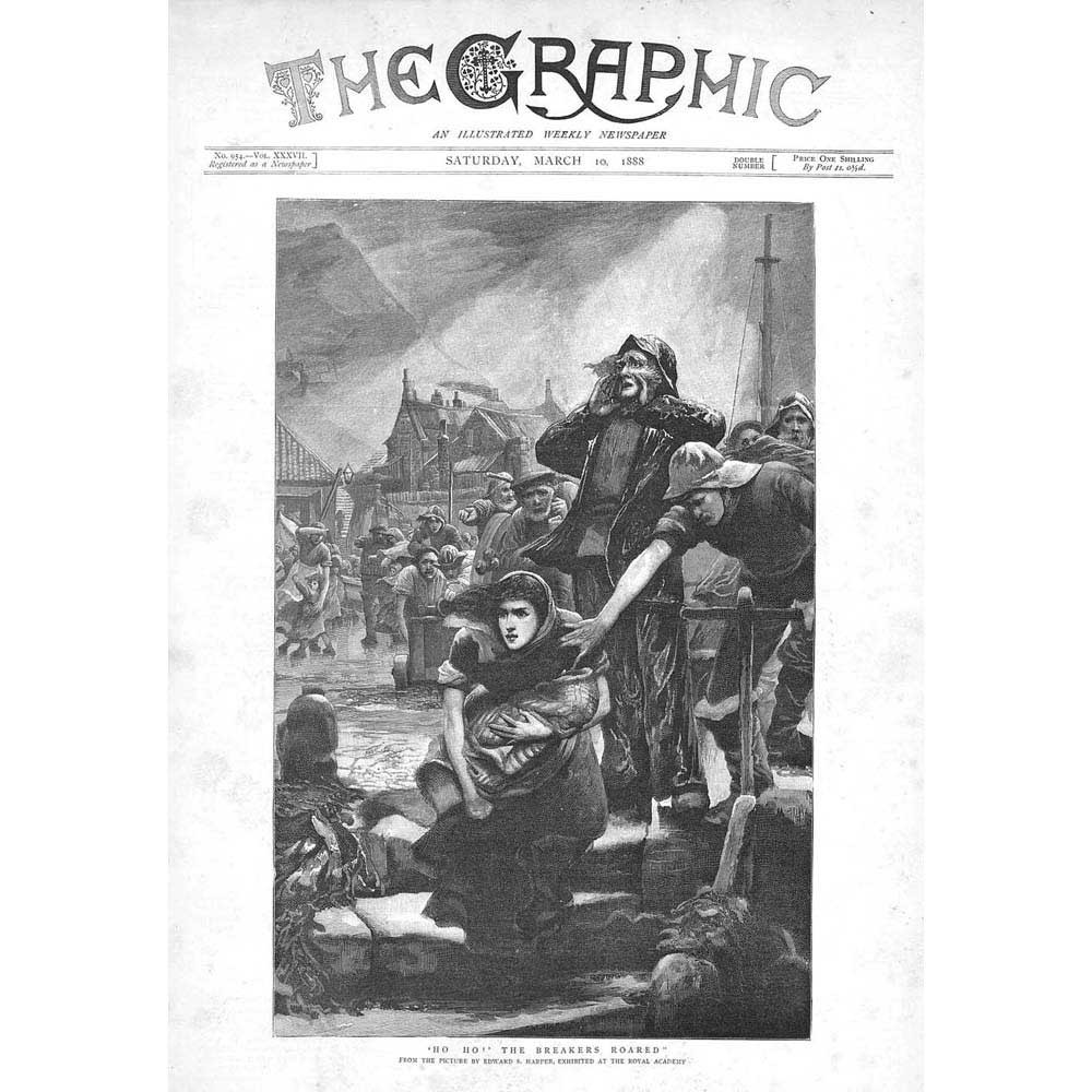 EDWARD STEEL HARPER Ho Ho! The Breakers Roared - Antique Print 1888 ...