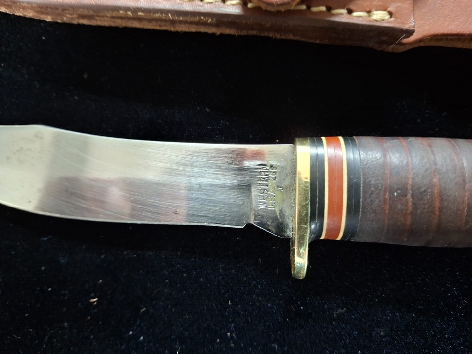Vintage Western L66 J Code Fixed Blade Hunting Knife, 100 445 | eBay