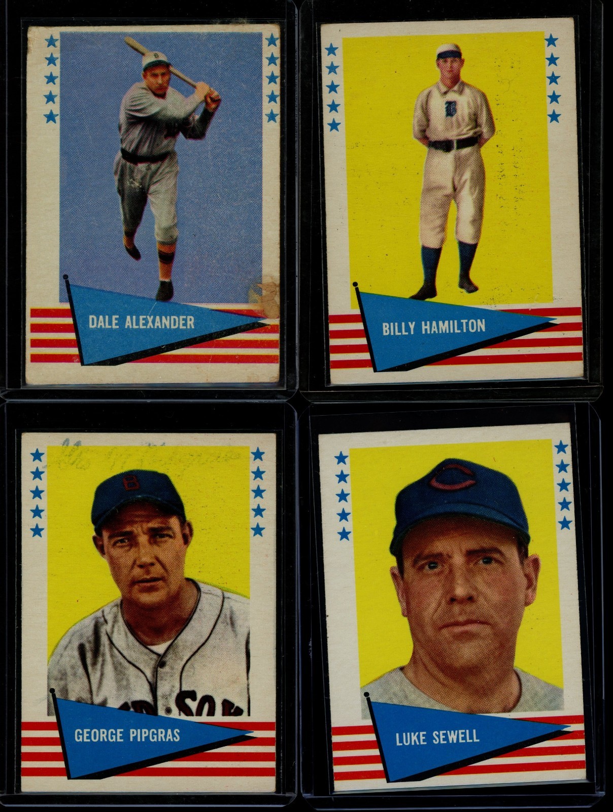 1961 Fleer Baseball Lot (58) w/ Babe Ruth Ty Cobb Hornsby Mathewson HOF ...