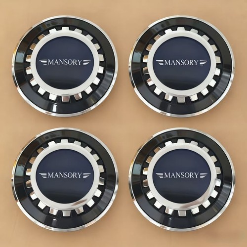 4Pcs Mansory XL Big Floating Center Cap Black Forged Rim Chrome F 182mm ...