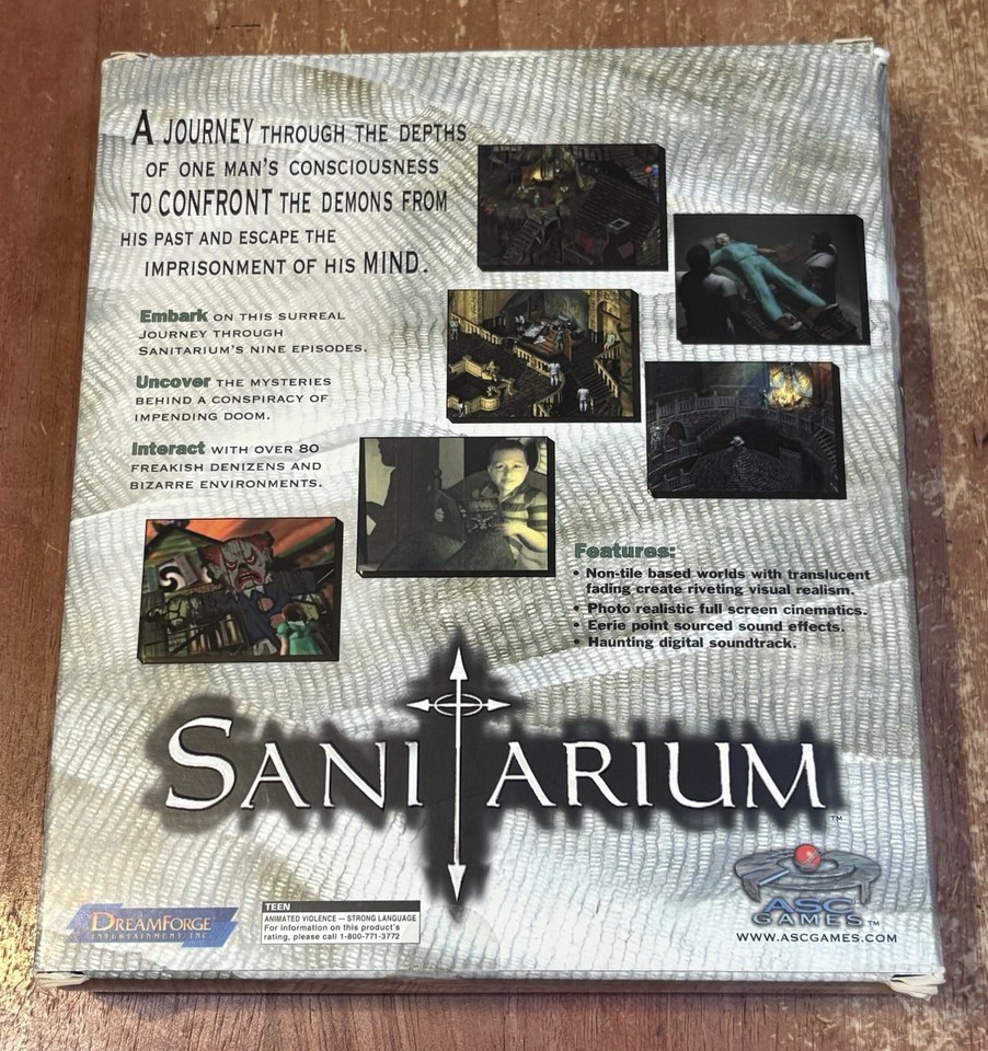 Sanitarium Big Box PC Windows Computer Game CD-ROM Complete In Box | eBay