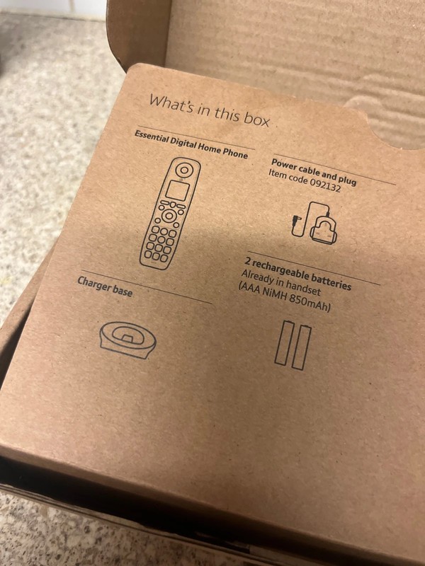 BT Landline Phone with Base, Black, 092132, Essential Digital Home ...