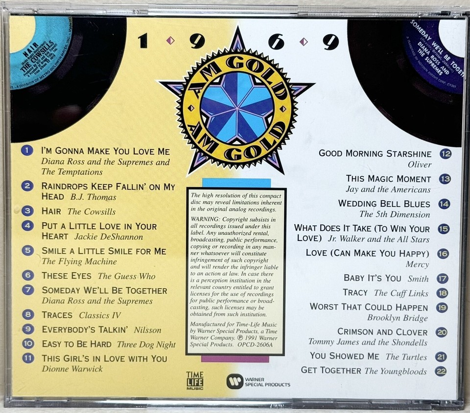 Am Gold 1969 CD Time Life Music (AM1-01) 22 Songs | eBay
