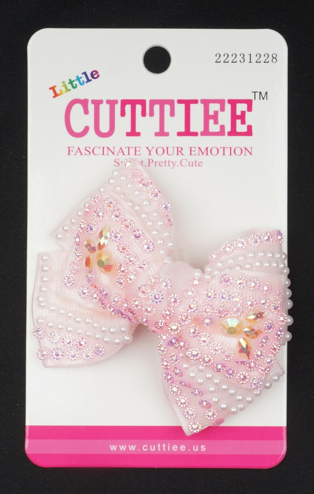 Little Cuttiee #1228 Hair Clip Medium Bowtie (3.25in) Fancy & Cute | eBay