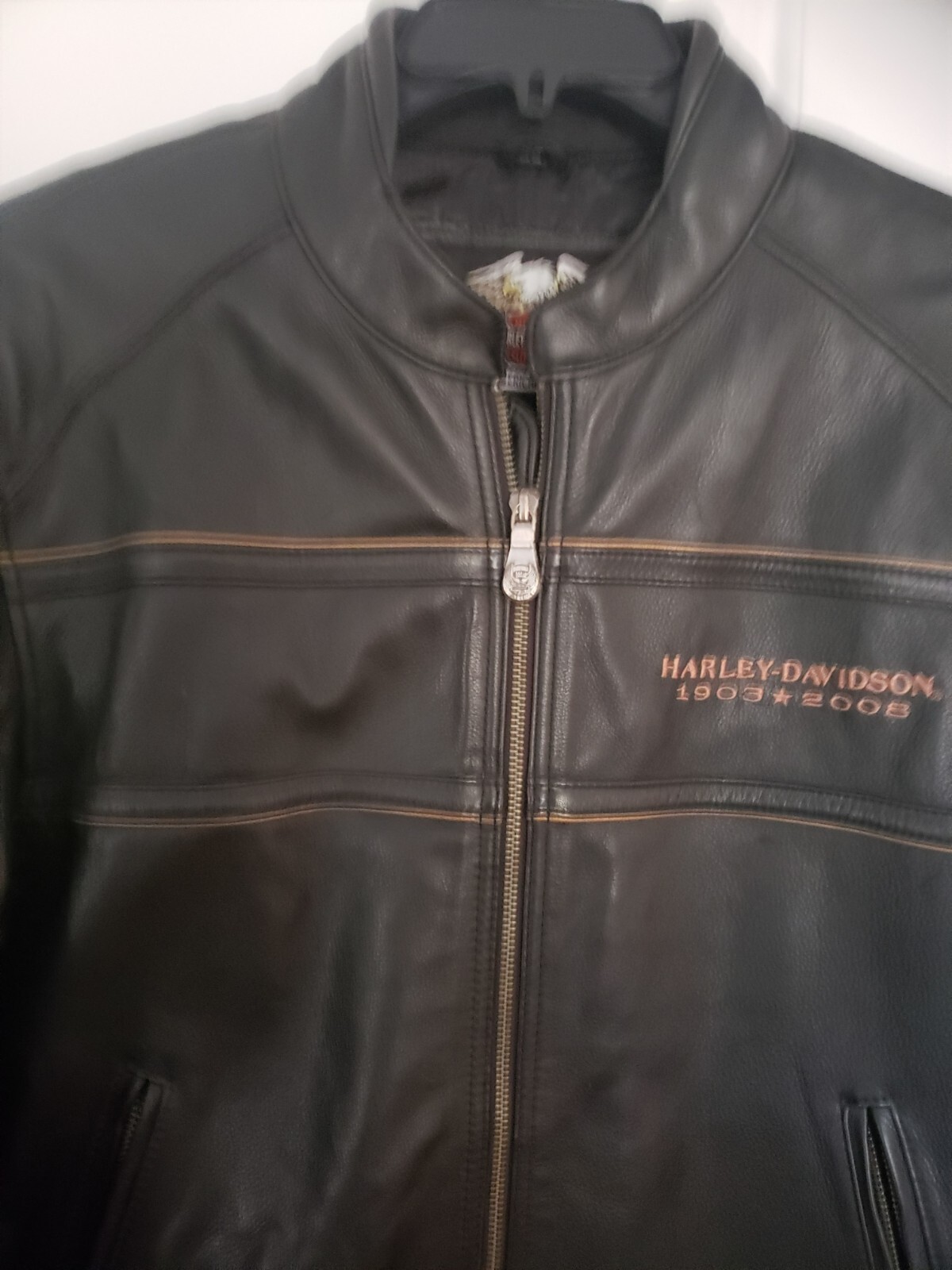 XL leather Harley Davidson Men's jacket - Gem