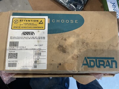 1181310L2 ADTRAN TA3000 TA 3000 T1-OR/T1-NIU COMBO CRD | eBay
