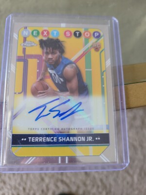2024-25 Topps Chrome Terrence Shannon Jr. Rookie Auto True Gold /50 | eBay