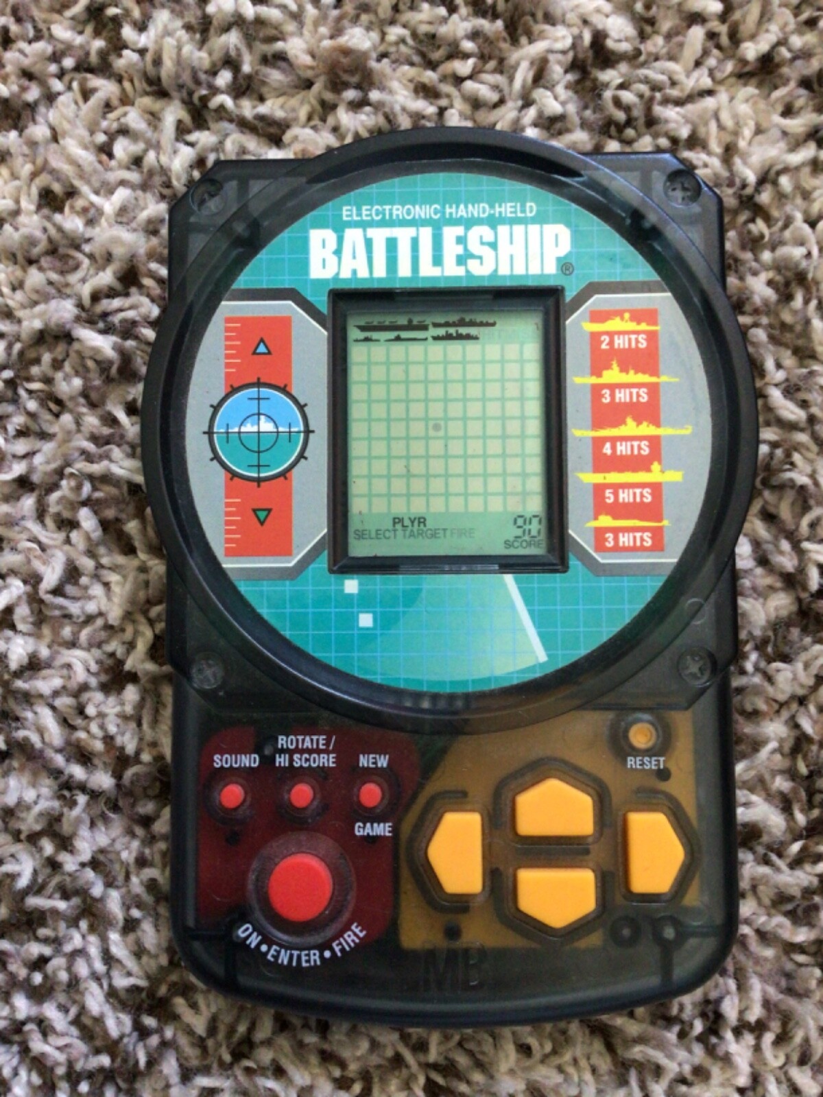 1995 MB Battleship Vintage LCD Electronic Handheld Video Game - TESTED ...