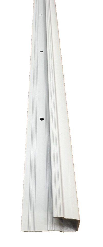 92" White Aluminum Gutter Drip Rail Trim Molding 1 1/2" x 1 1/8" Forest ...