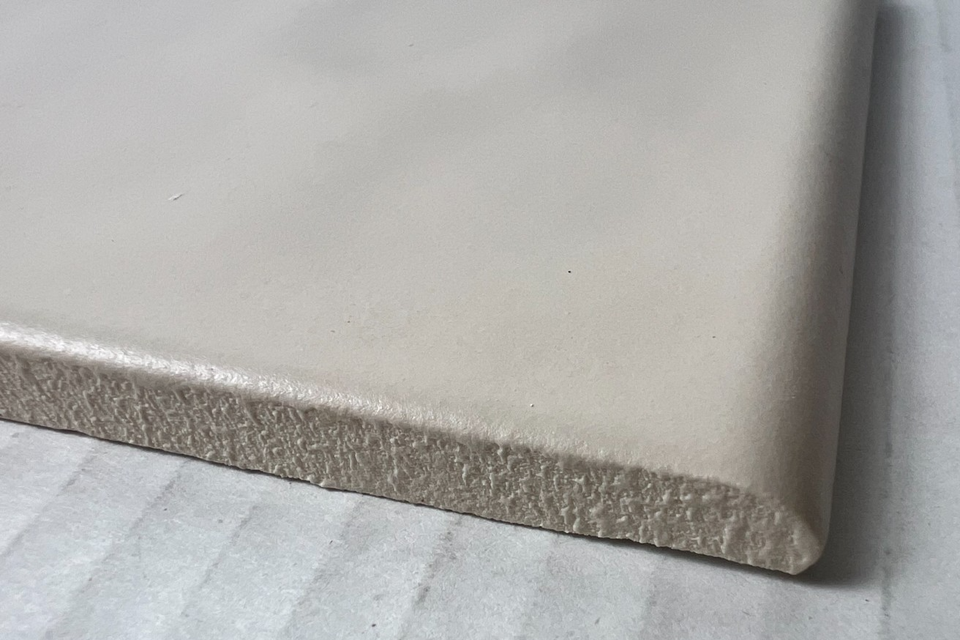 Florida Tile Ceramic Matte Bone 503 Potters Touch 4 3/8" 3 Bullnose ...
