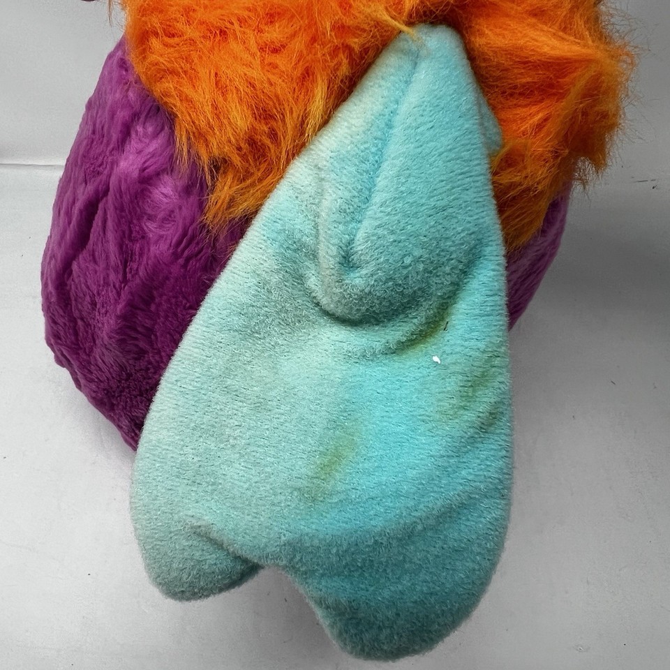 Pancake Popple Popples Plush Purple/Magenta Orange Green 15" *See ...