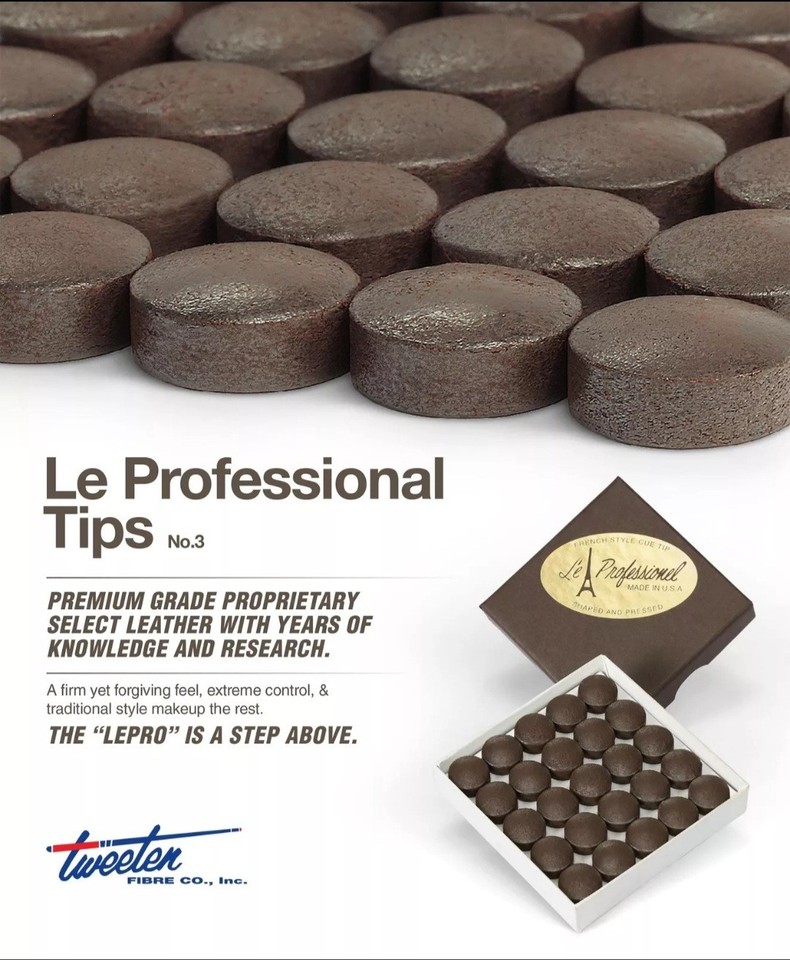 5 Tips, Le Professional Tips, Le Pro Tips, 13mm, Brand New, Leather ...