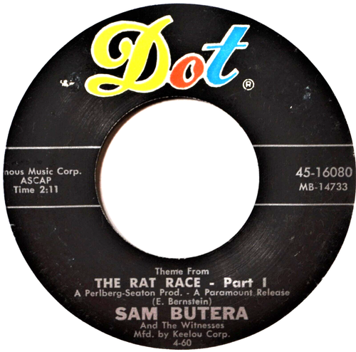 Sam Butera The Rat Race New Breed Rocker Teen Jazz Movie Theme EX 45 7 ...