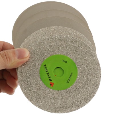 100mm Diamond Lapping Wheel 80-3000 Grit Coated Flat Lap Disc Lapidary ...