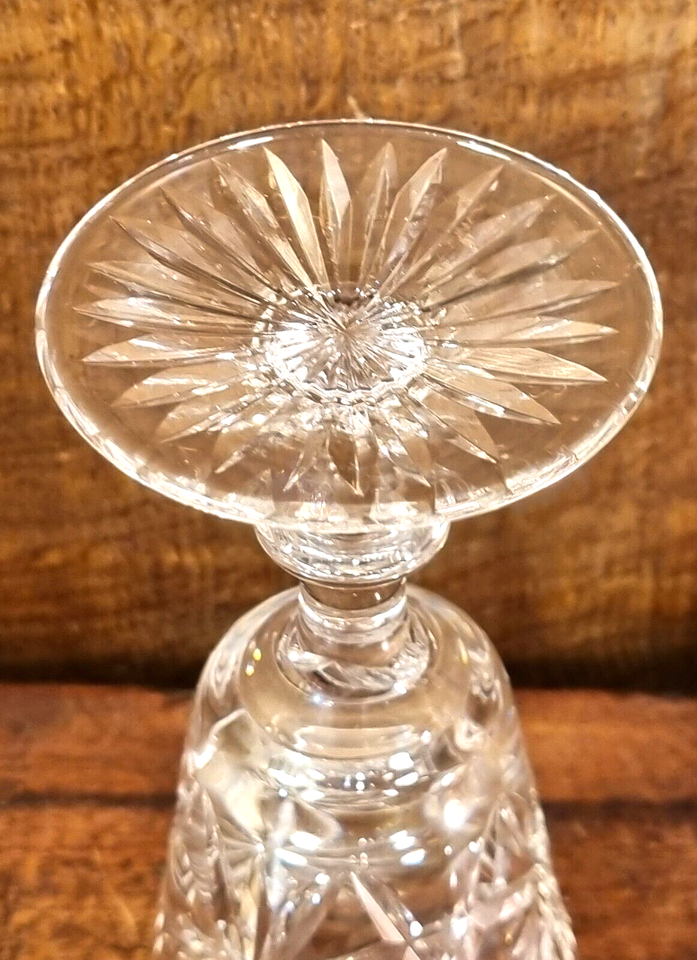 EXC. Edinburgh CRYSTAL "STAR OF EDINBURGH" SET 4 PORT/SHERRY/SHOT ...