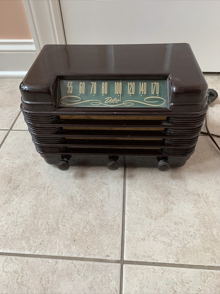 Rare Vintage 1947 DELCO Model R-1227 Tabletop TubeRadio WORKS VG Brown ...