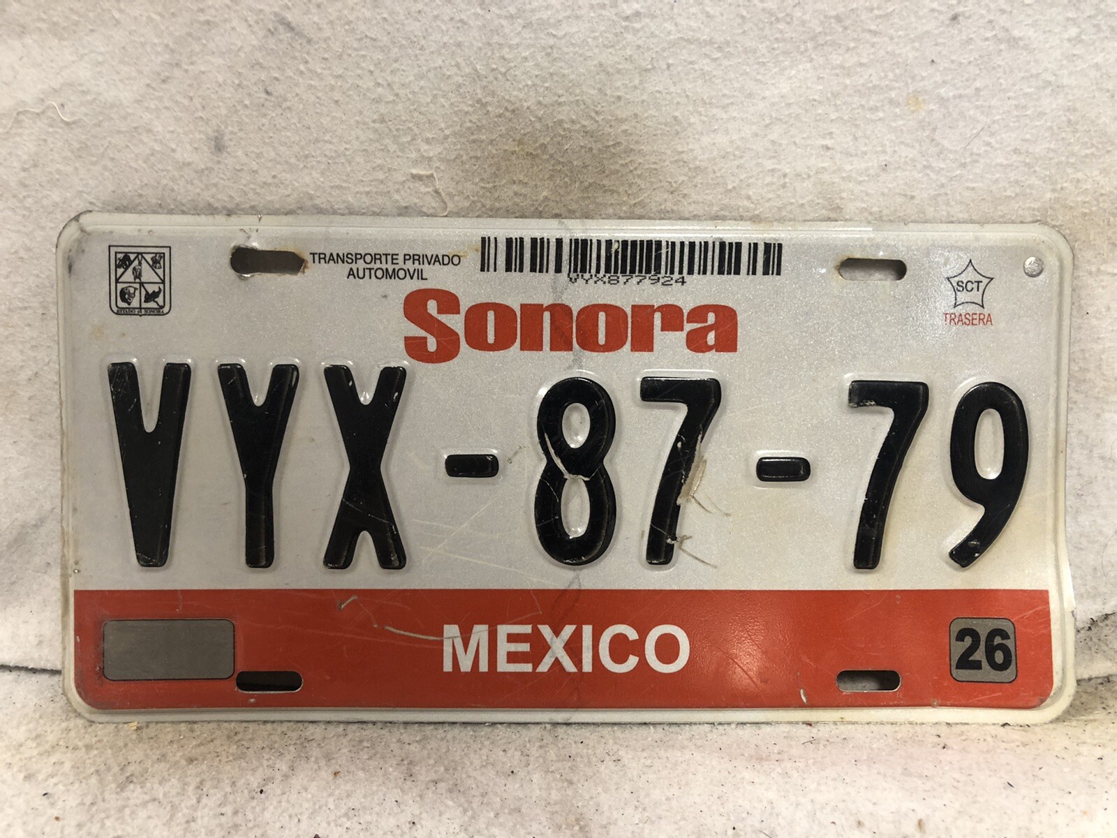 Sonora Mexico License Plate | eBay