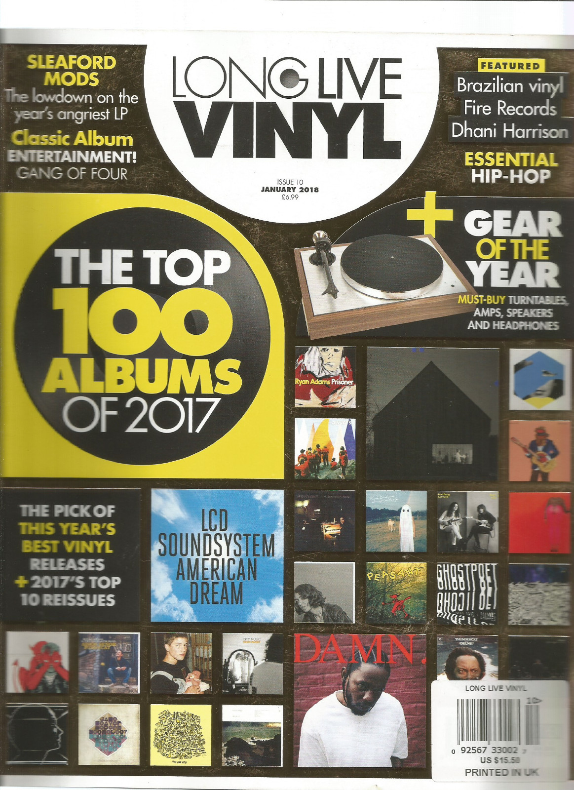 LONG LIVE VINYL MAGAZINE #10 JANUARY 2018, THE TOP 100 ALBUMS OF 2017 ...