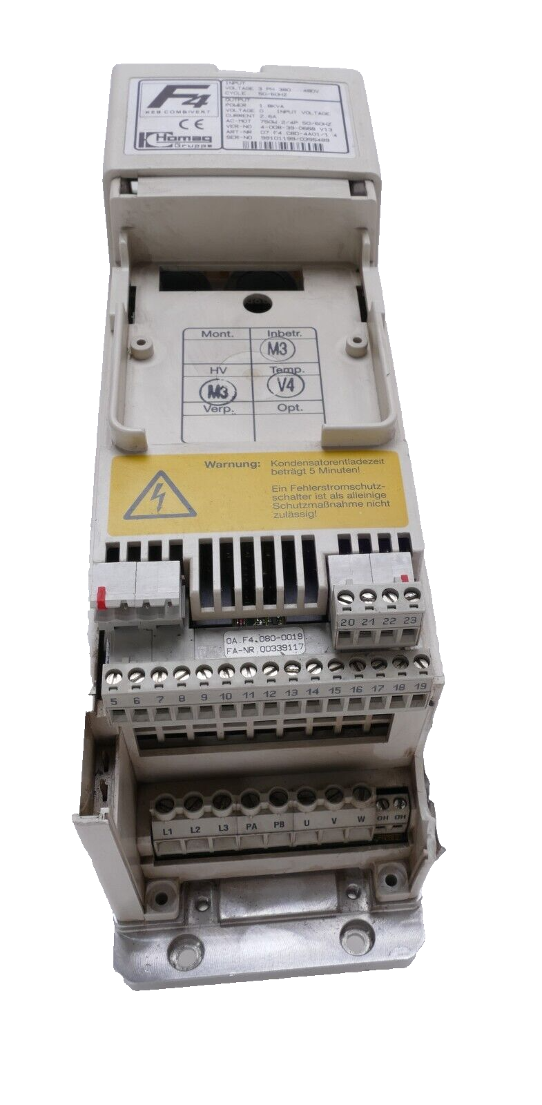 Keb Combivert F4 Frequenzumrichter 07.F4.CBD-4A01/1.4 | 07.F4.CBD-4A01 ...