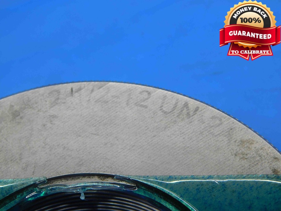 2 1/2 12 UN 2A THREAD RING GAGES 2.5 2.50 GO NO GO P.D.'S = 2.4440 & 2. ...