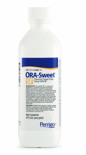 Paddock Ora-Sweet Flavored Sugar-Free Syrup Vehicle Slightly Acidic 16 ...